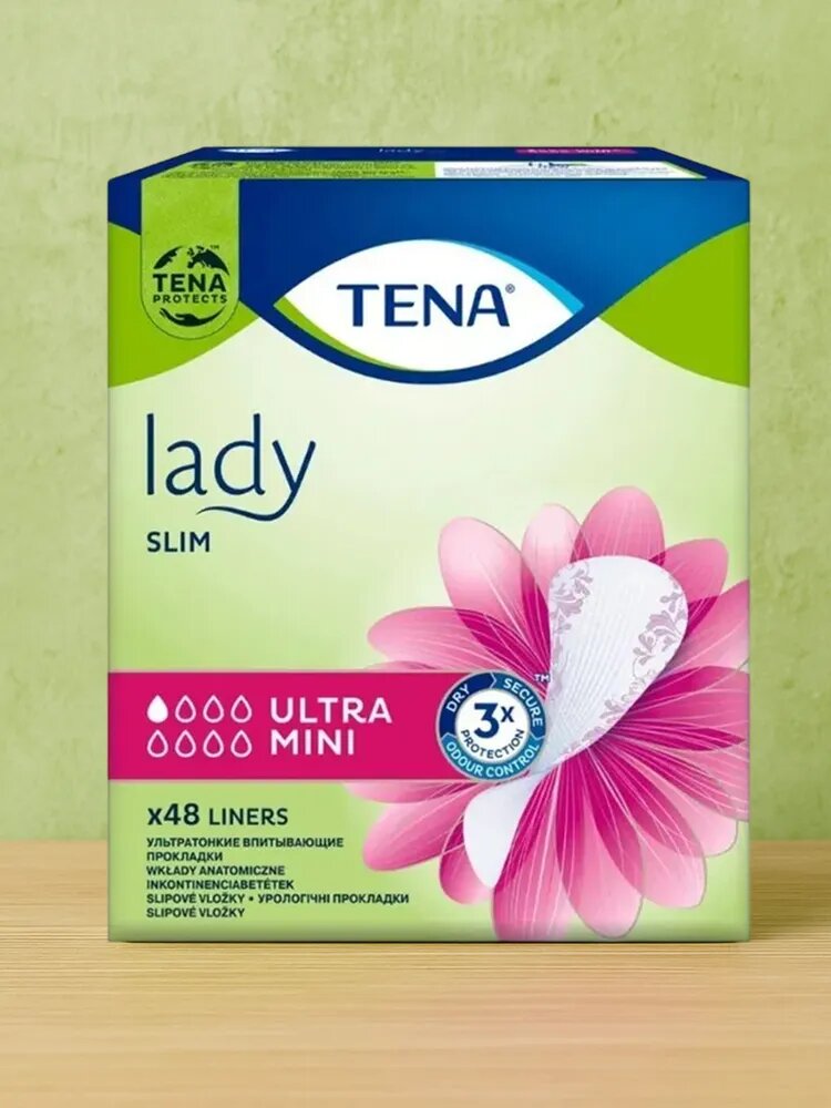 Прокладки урологические Tena Lady Slim Ultra mini 48 штук, 1 пачка