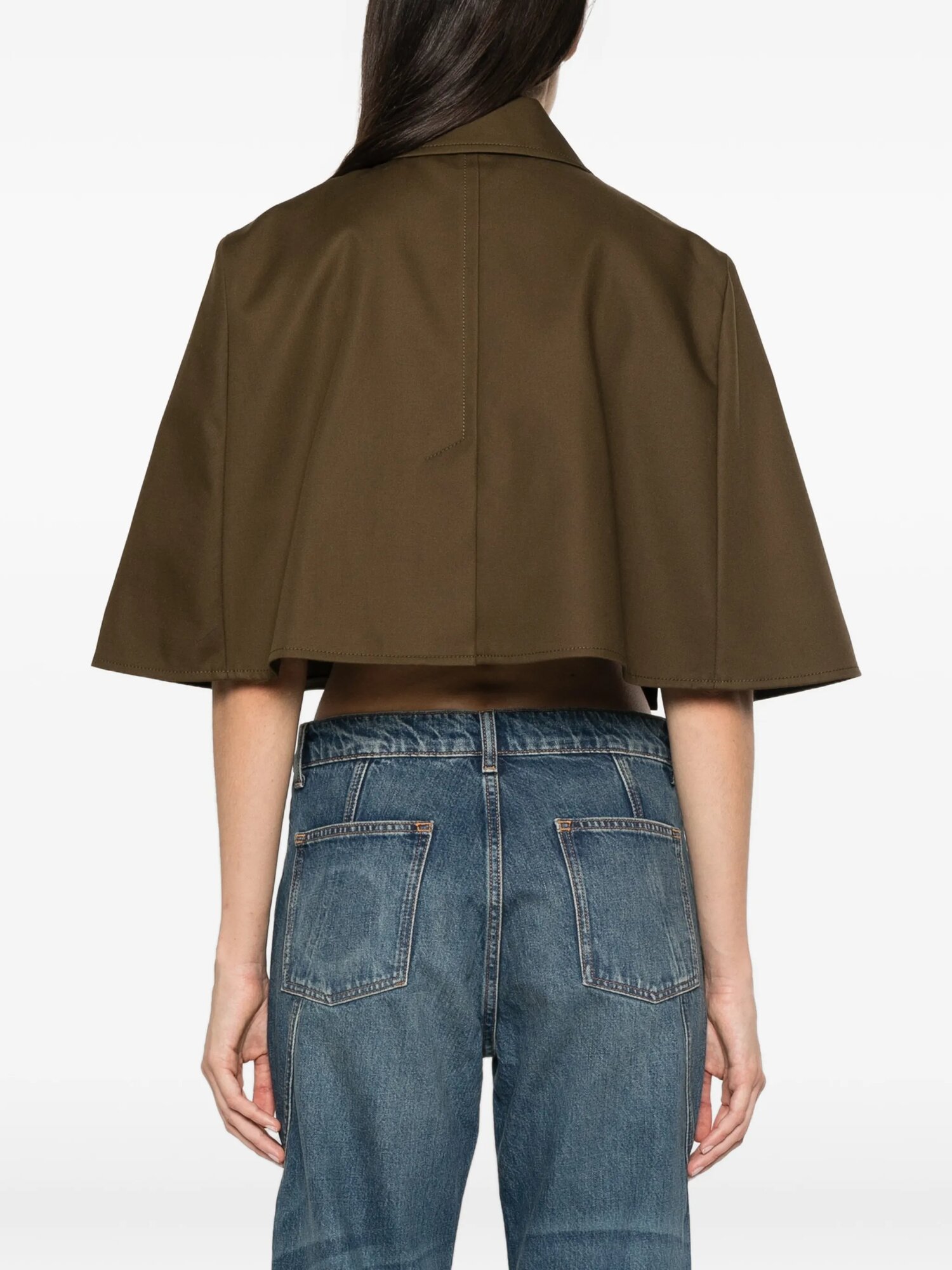 Накидка Max Mara Padre cropped cape, размер 42 — фото 1