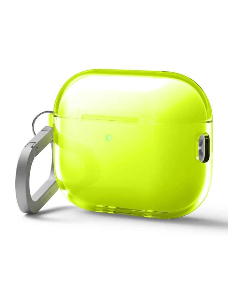 Чехол с карабином Elago Clear Hang для AirPods Pro 3 желтый