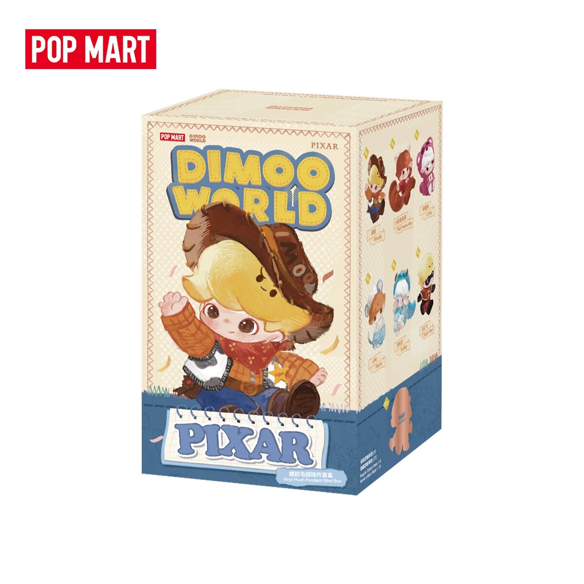 POP MART DIMOO WORLD × PIXAR Фигурки-сюрприз 1PC Single Box