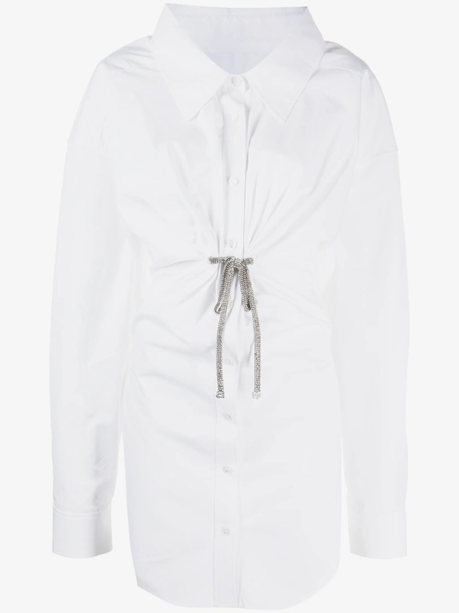 Платье Twist-front shirt mini dress