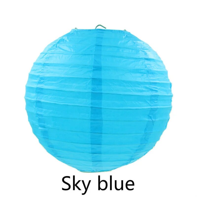 Бумажный фонарик Sky blue 10см (4 дюйма)