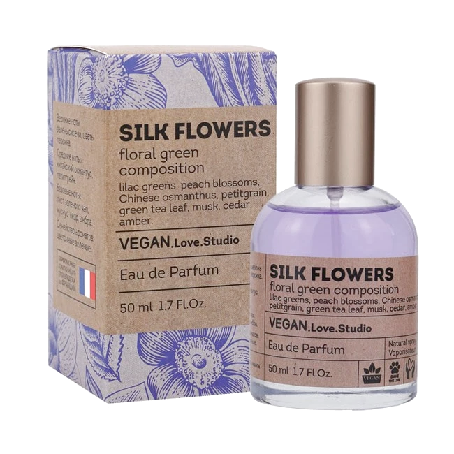 Женский парфюм Delta Parfum Vegan Love Studio Silk Flowers 50 мл - Дельта парфюм Шелковые Цветы