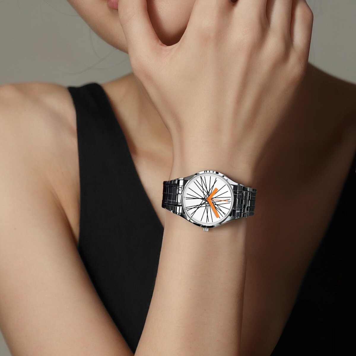 Наручные часы Swatch, белый, — фото 1