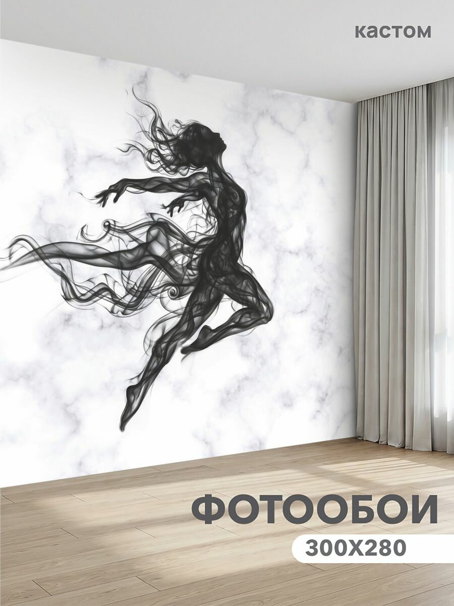 Фотообои на стену флизелиновые 3d Девушка 300х270 см