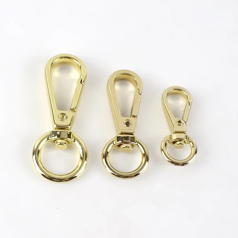 Meetee металлические пряжки для сумки 8-13 мм 10/20 шт 8x32mm-10Pcs, PaleLightGold