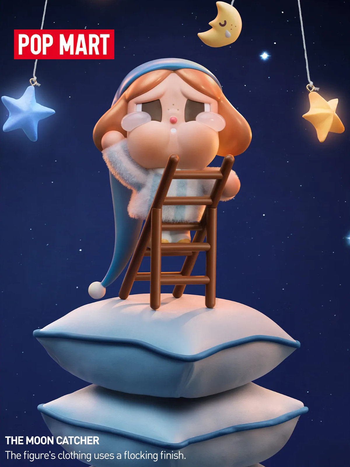 Коллекционная фигурка Слепая коробка Pop Mart CRYBABY CRYING TO THE MOON SERIES FIGURES-THE MOON CATCHER