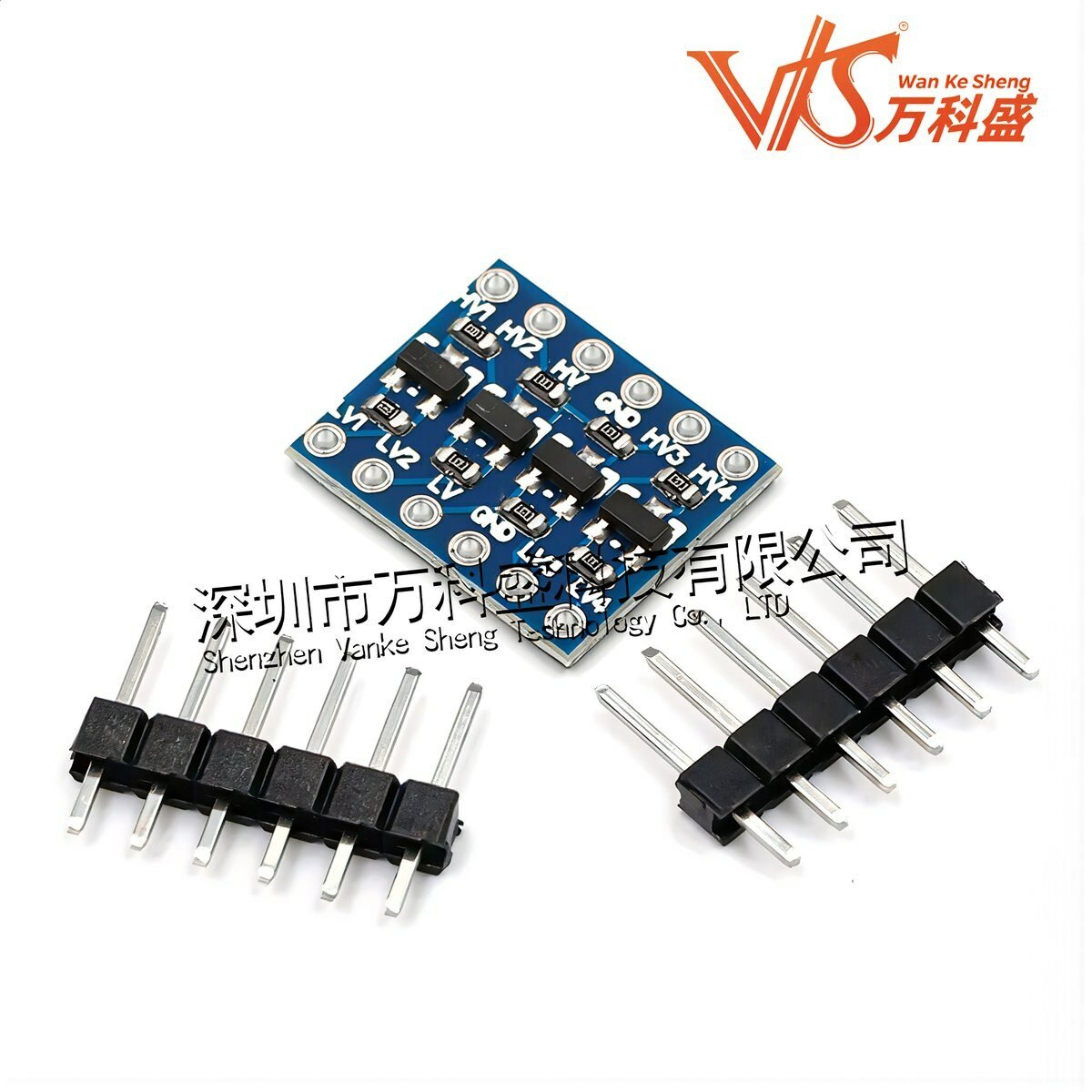 Модуль преобразования уровня 4 каналов двусторонняя логика 3.3V 5V совместимый с интерфейсами IIC UART SPI для электронных разработок