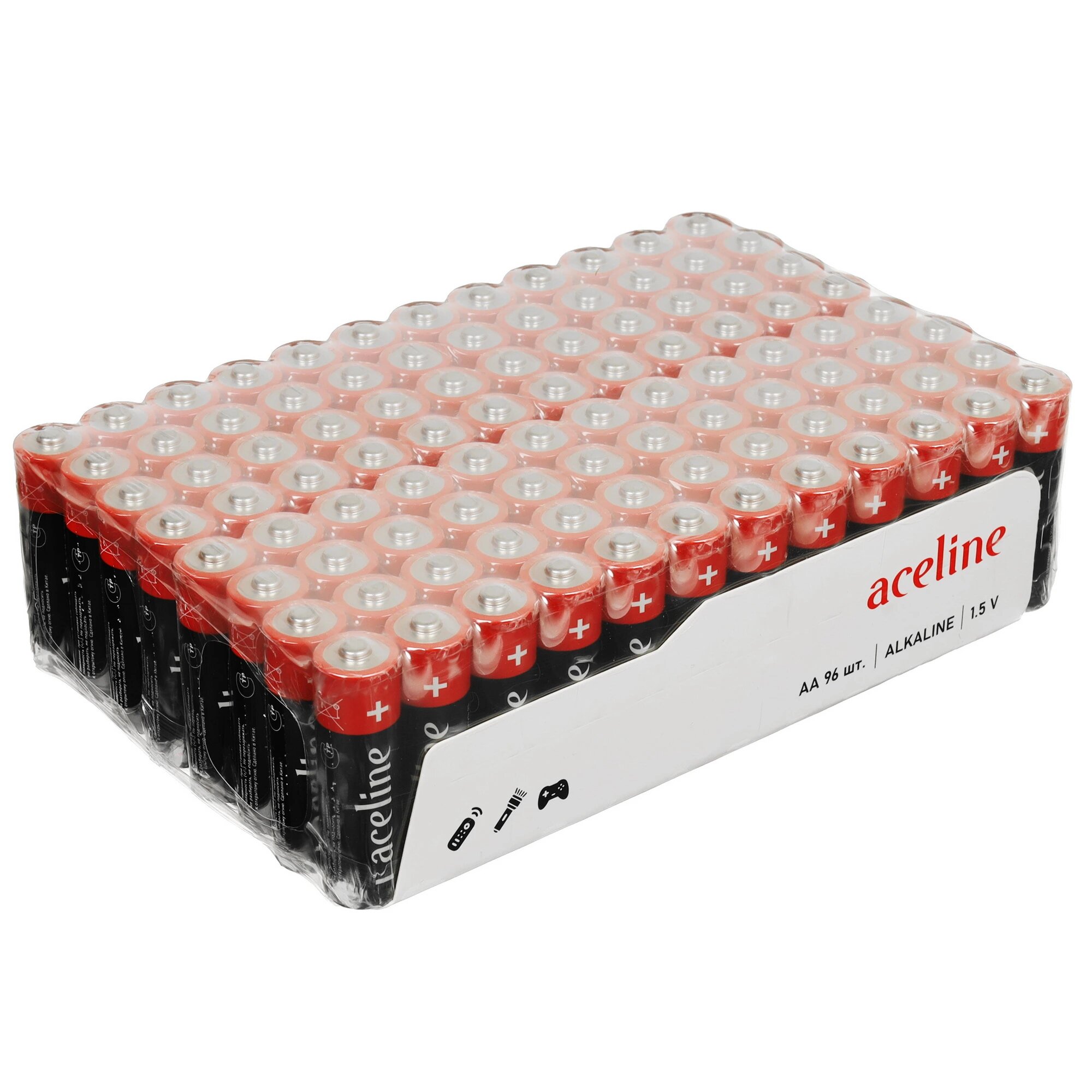 Батарейки Aceline AA (LR6/ER14505/FR6/R6P), щелочная (LR), 1.5 В, 2900 мА*ч, 96 шт