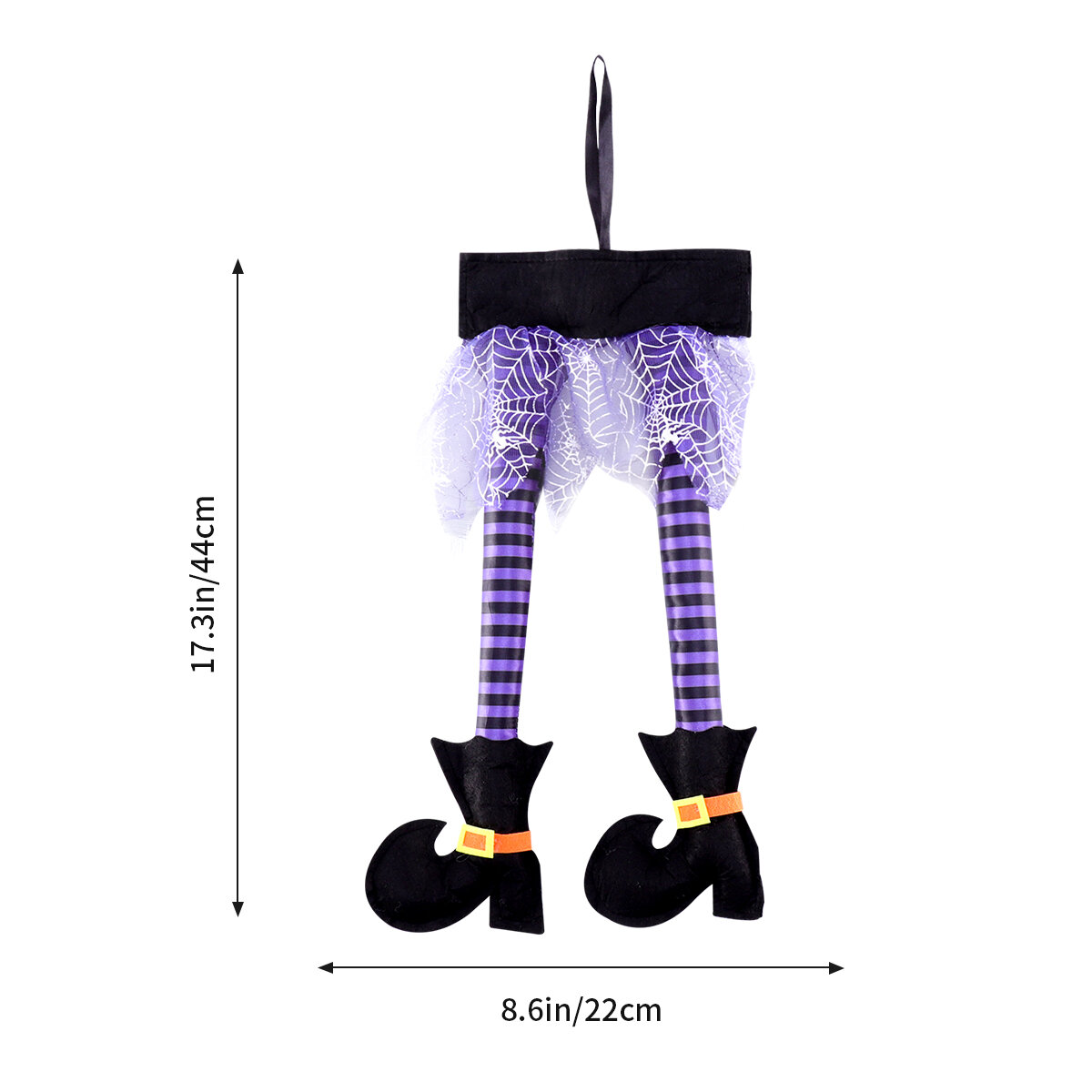Фиолетовые Ноги Ведьмы Для Украшения Halloween Стильный Аксессуар 44.00X22.00X3.00Cm