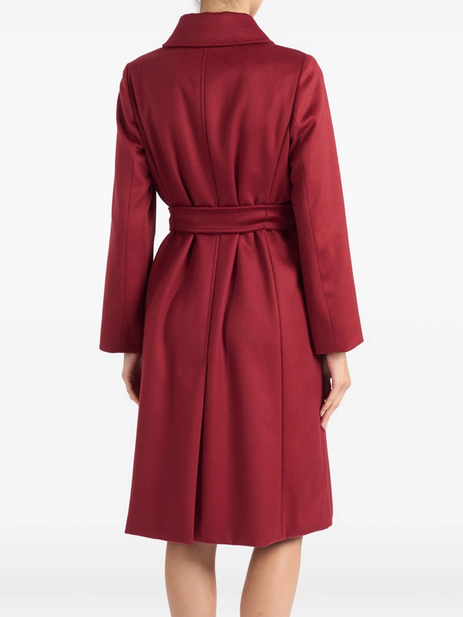 Пальто Max Mara Double-breasted wool coat - ruby, размер 46, красный — фото 1