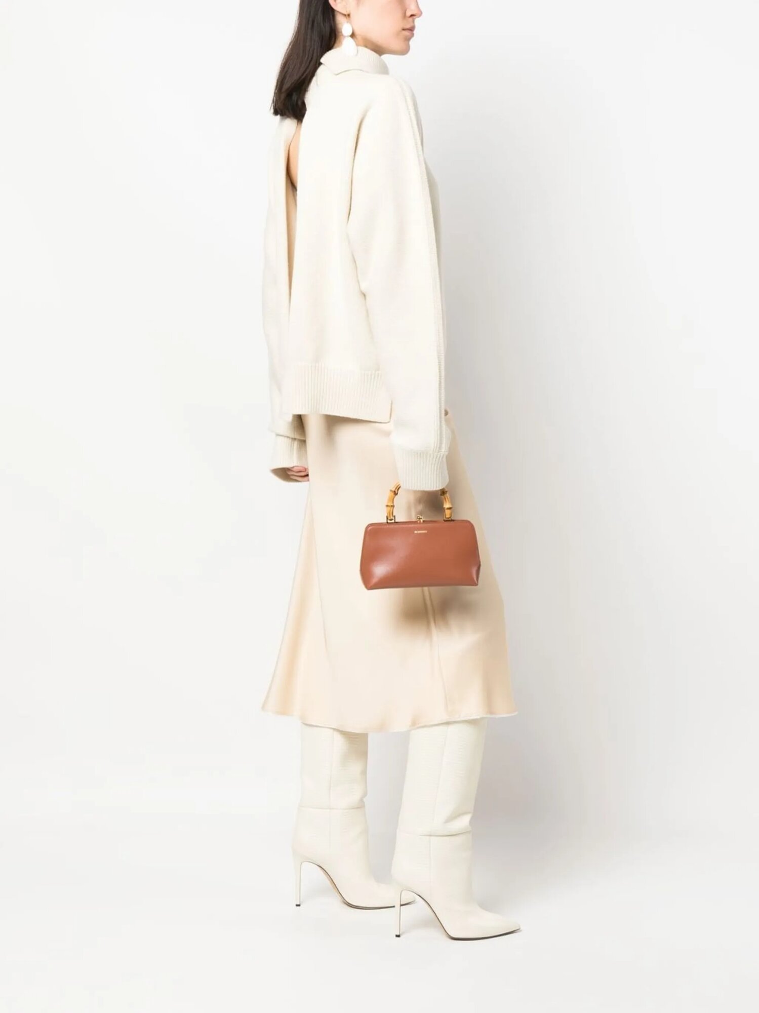 Сумка Jil Sander Goji, brown — фото 1