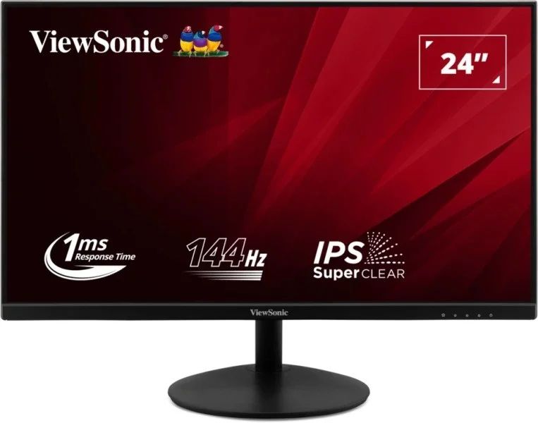 ViewSonic 24" Монитор VA24E2-H, IPS, 1920x1080 Full HD, 144 Гц, черный