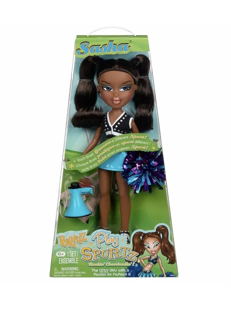 Куклы Bratz Play Sportz Sasha с подвижными суставами, для девочек, 6+