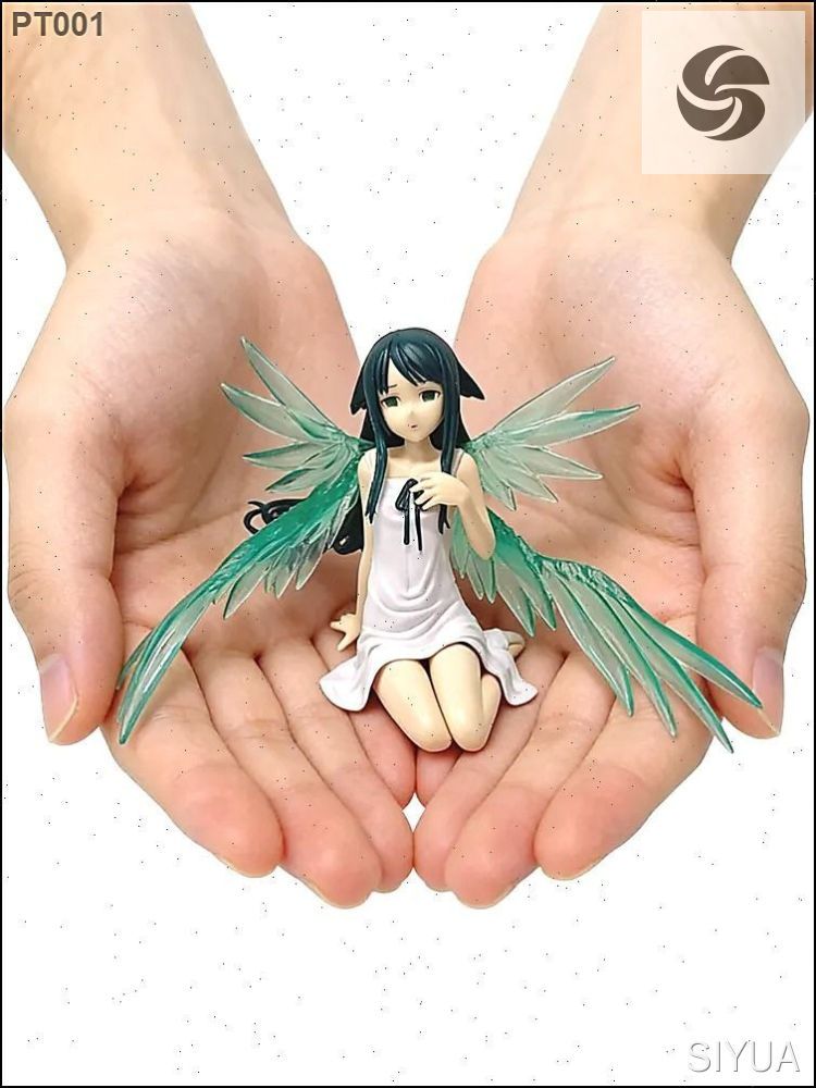 Фигурка Аниме Saya no Uta Сайя (11см, пакет) с зелеными крыльями для коллекции и подарков