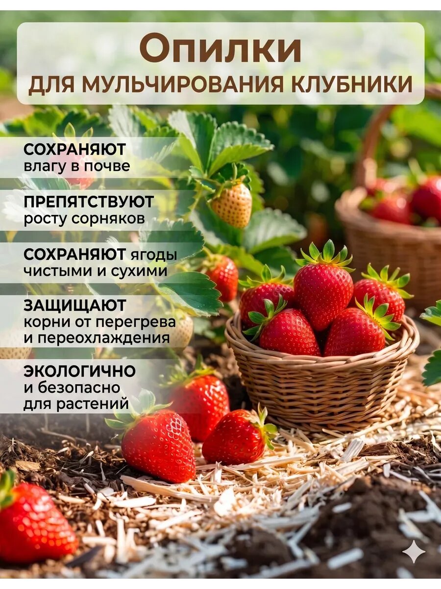 Мульча для клубники 1кг