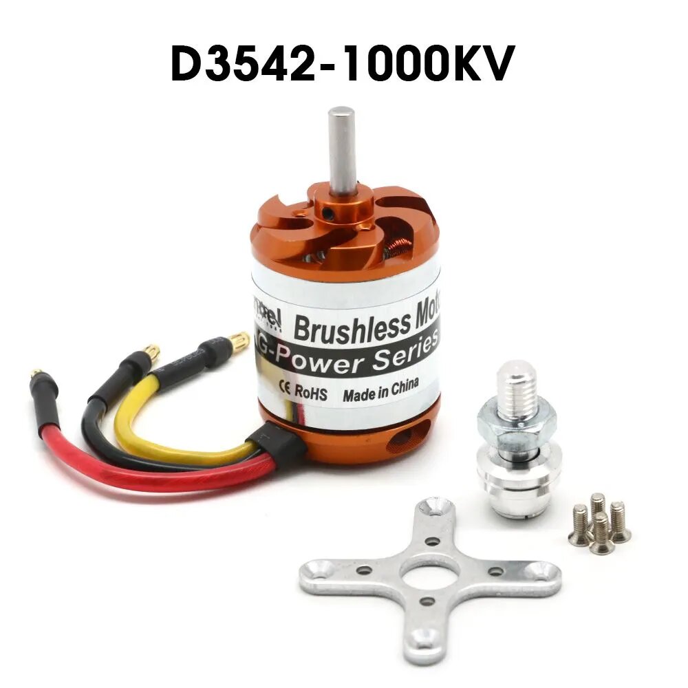 Бесщеточный двигатель 2-4S D3542 1000KV мотор Motor для радиоуправляемых моделей