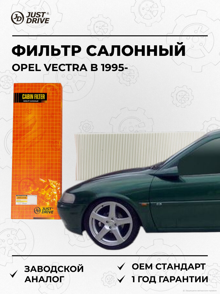 Фильтр салонный Just Drive JDAC0148 Опель Вектра Opel Vectra B с 1995