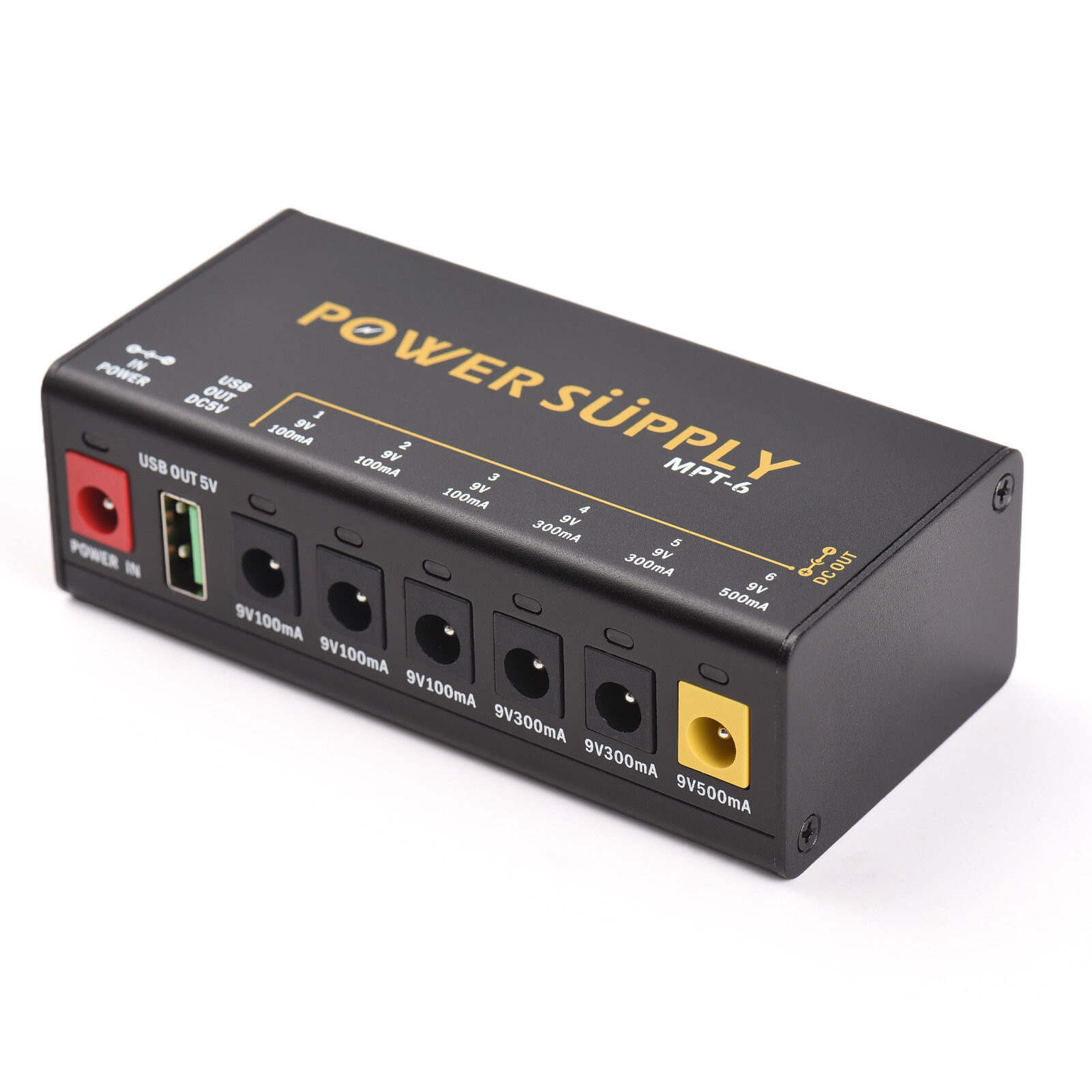 MOSKYAUDIO 6-канальный источник питания гитарной педали с независимой защитой от короткого замыкания Светодиодный индикатор питания Плата педали Блок питания для гитарной педали эффектов Другие портат