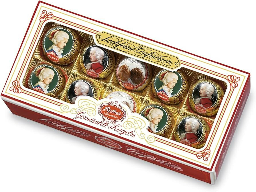 Reber Mozart Kugel шарики 200г ассорти шоколадных конфет (1410106/322)