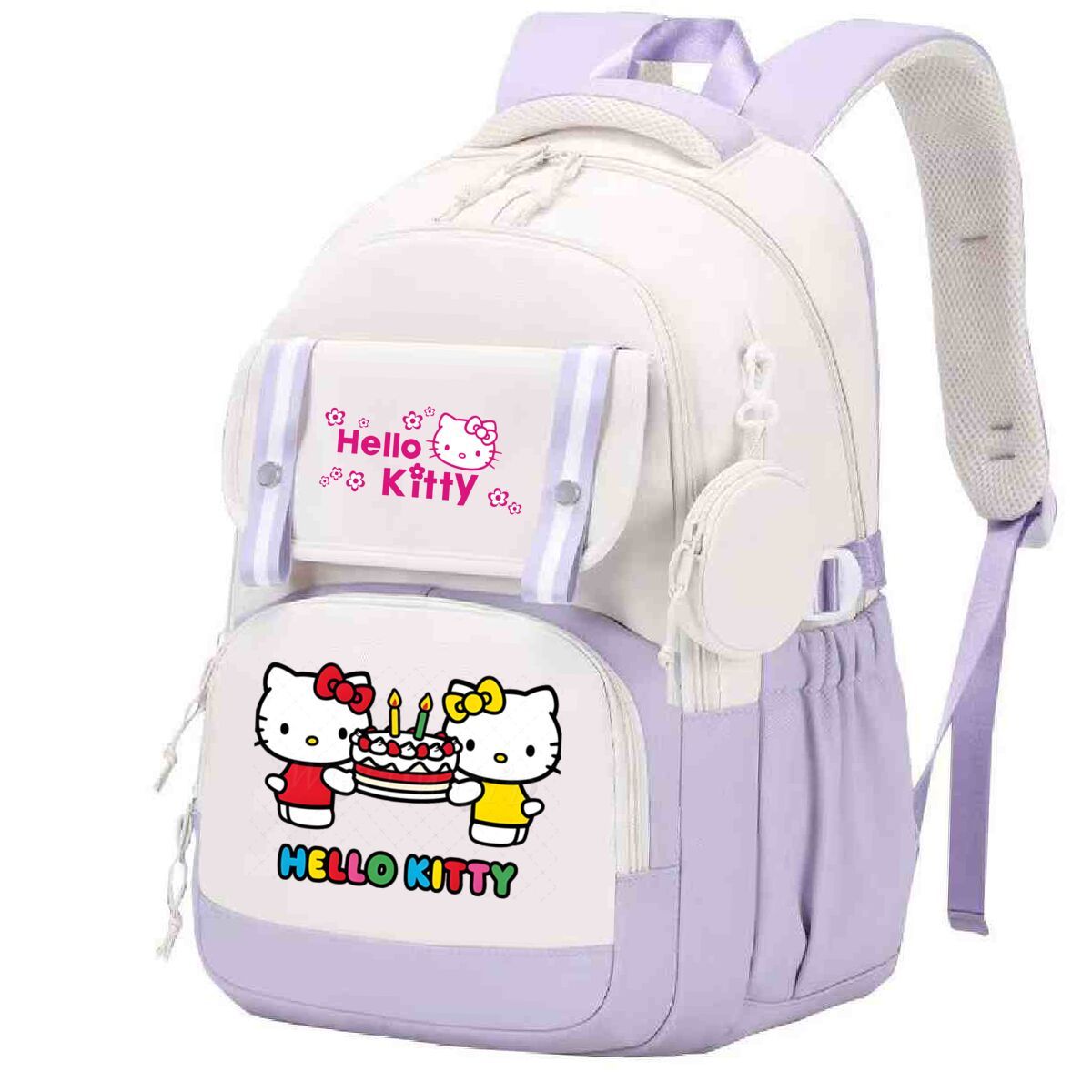 Рюкзак школьный Hello Kitty, полиэстер, 45×30×20 см, 650 г, для школьников