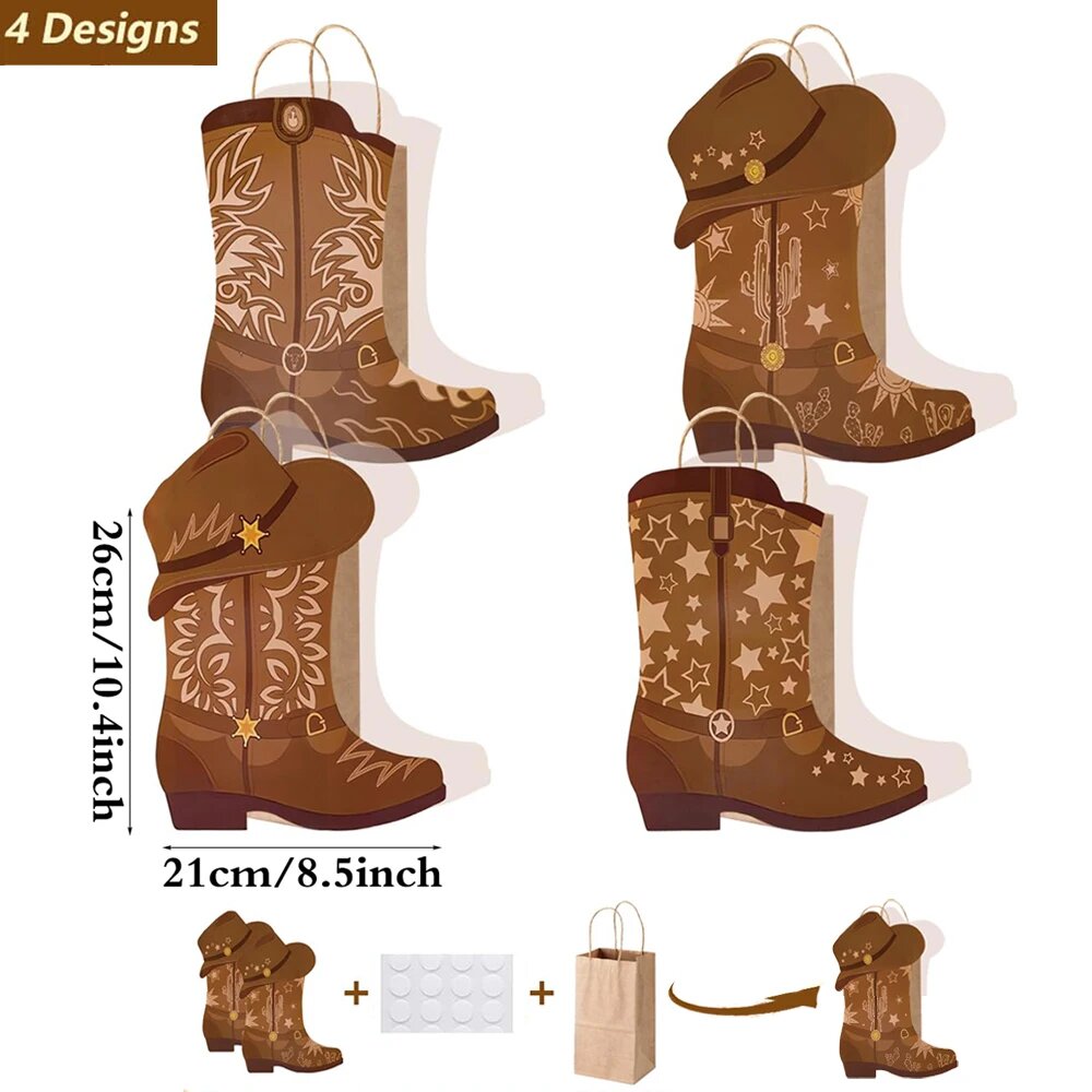 Бумажные сумки для вечеринок EsenTroye 12pcs