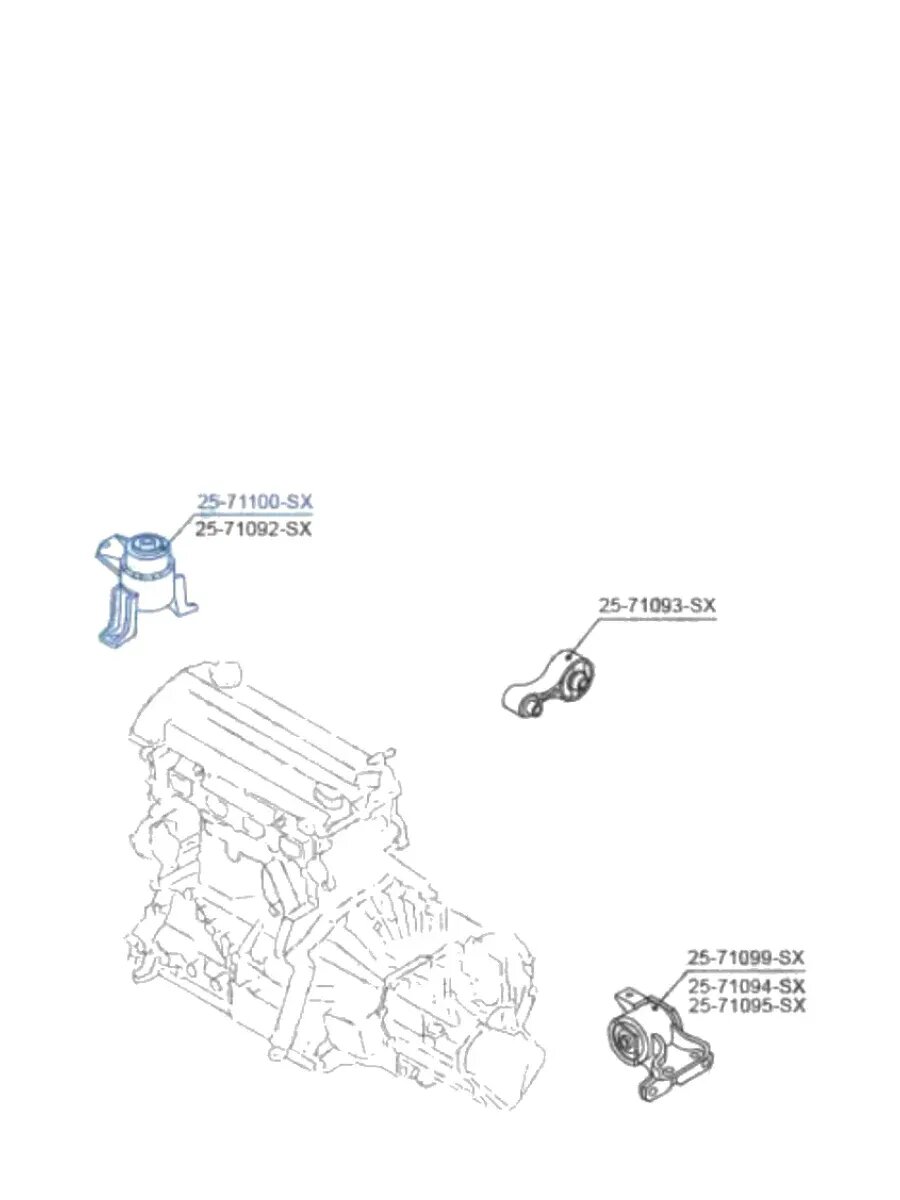 Подушка двигателя Mazda 6 GG/GY 02>