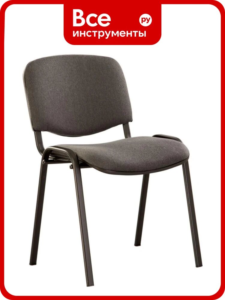 Стул Easy Chair UA ISO WIN изо черный, ткань серая С-38 1332051