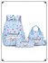 Сумка школьная детская голубая с принтом Cinnamoroll, набор из 3 предметов, для ...
