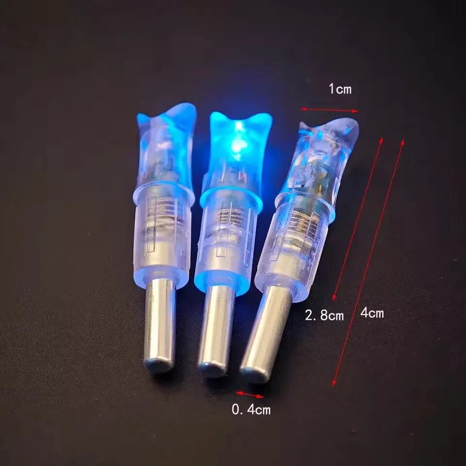 Светящиеся наконечники для стрел LED 3/6 шт. Голубой, 6pcs blue
