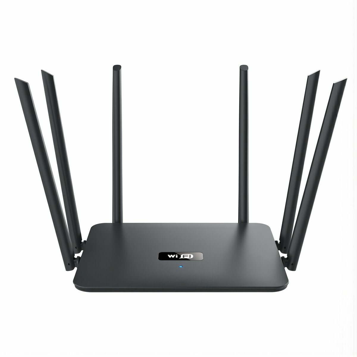 Сетевое оборудование для дома маршрутизатор шесть антенн Wi-Fi 300 Мбит стабильное покрытие всего жилого помещения пять проводных портов простой монтаж черный корпус