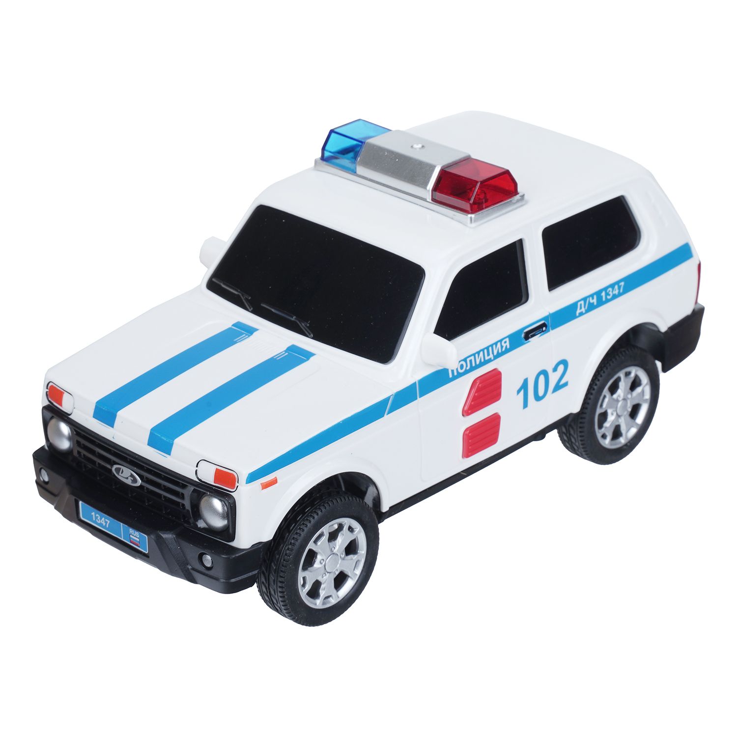 Машинки для мальчиков инерционная модель Технопарк Лада 4X4 Urban полиция со светом и звуком, 15 см