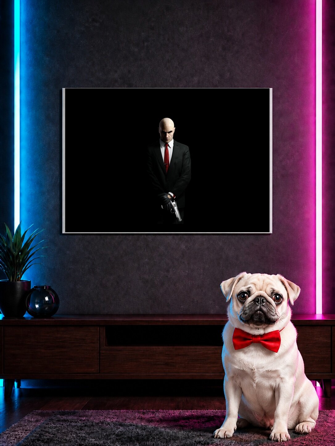 Плакат Hitman Герои — фэнтезийная игровая композиция A3