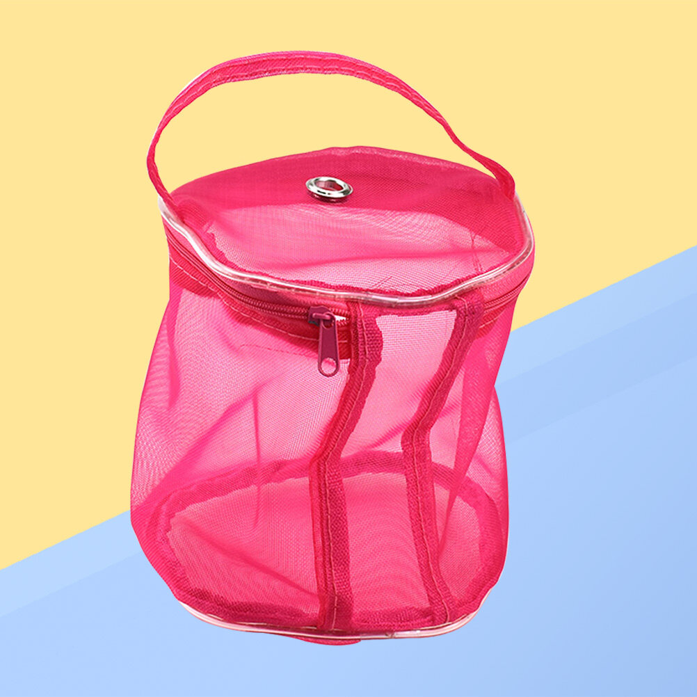Сумка Для Хранения Пряжи Tote Bag Органайзер Для Вязания Розового Цвета Размер S