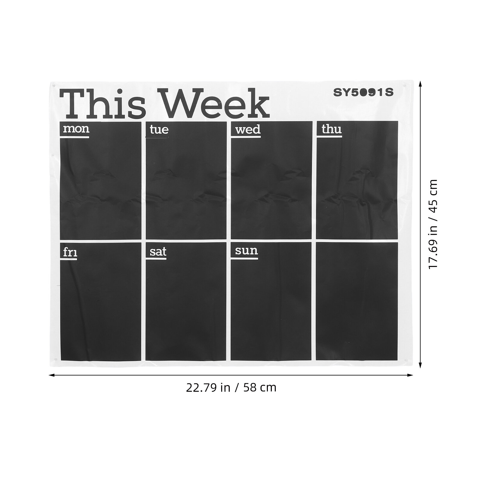 Доска Для Планирования Ежедневного Использования Самоклеящаяся Меловая Этикетка 58.00X45.00X0.30Cm