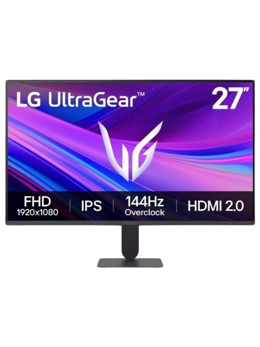 LG 27" Монитор (27G411A-B. ARUZ), IPS, 1920x1080 Full HD, 144 Гц, черно-серый