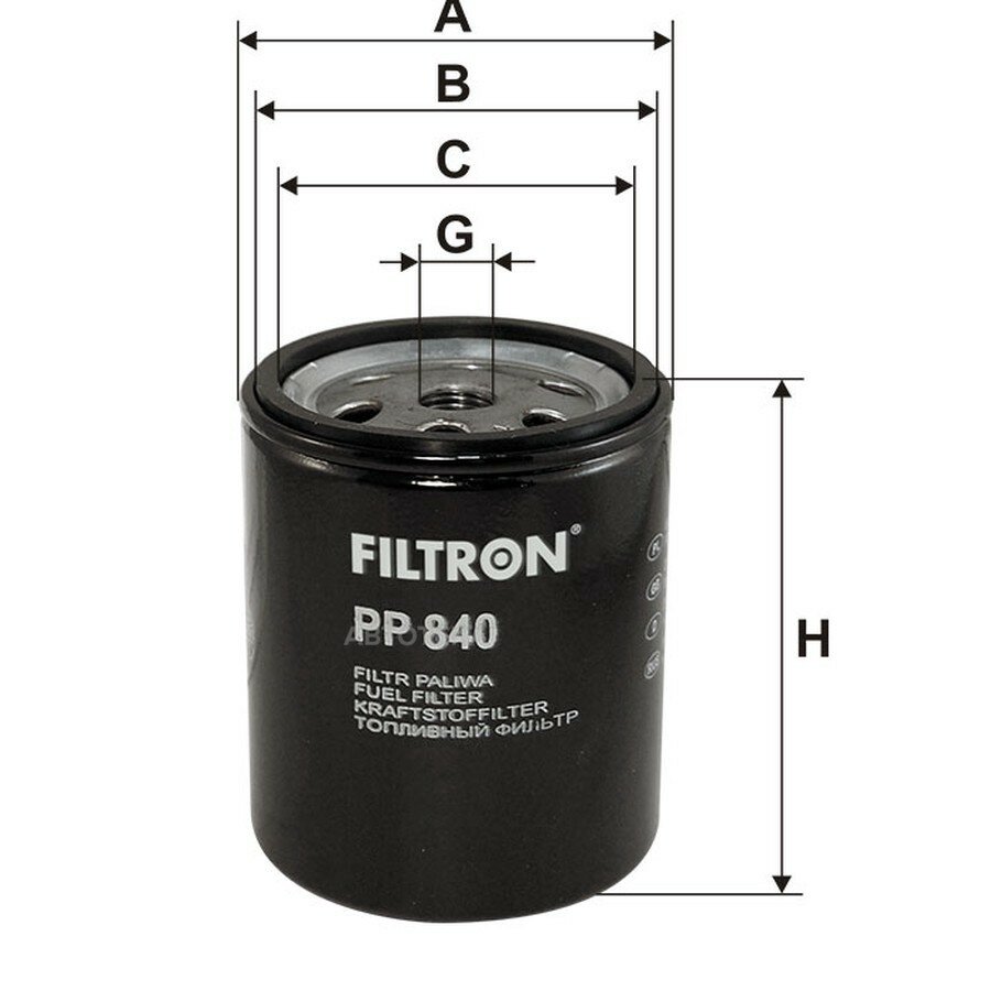 Фильтр топливный FILTRON PP840