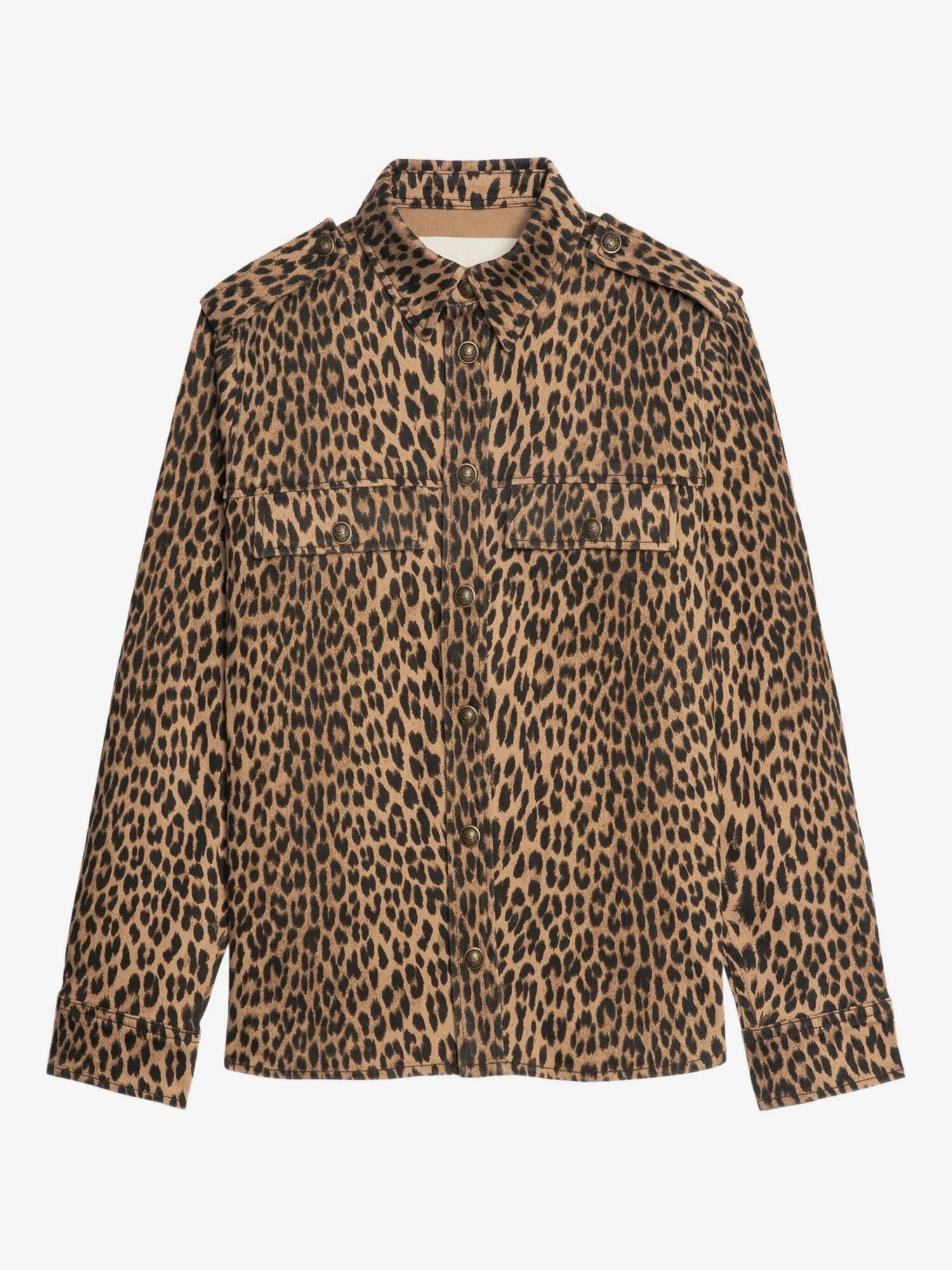 Рубашка ZADIG & VOLTAIRE, размер 34, коричневый