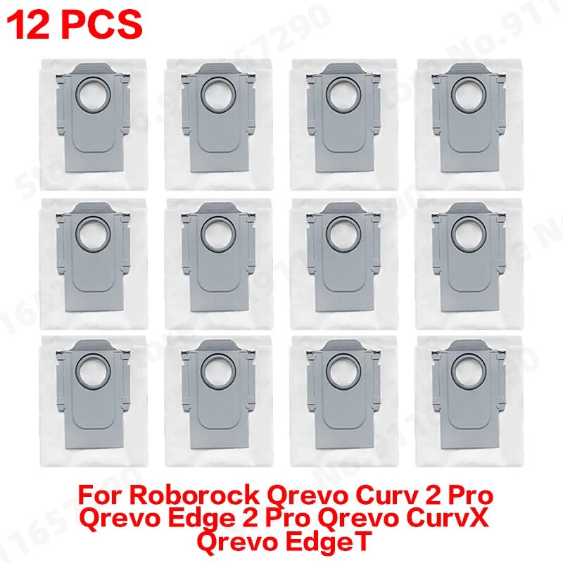 Щетки Roborock Qrevo Curv/Edge, серые, 12 шт