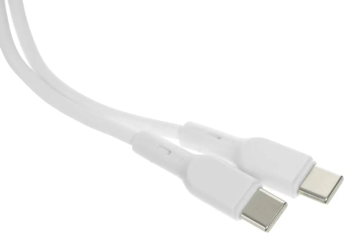 Кабель BORASCO USB Type-C (m) - USB Type-C (m), 1м, белый