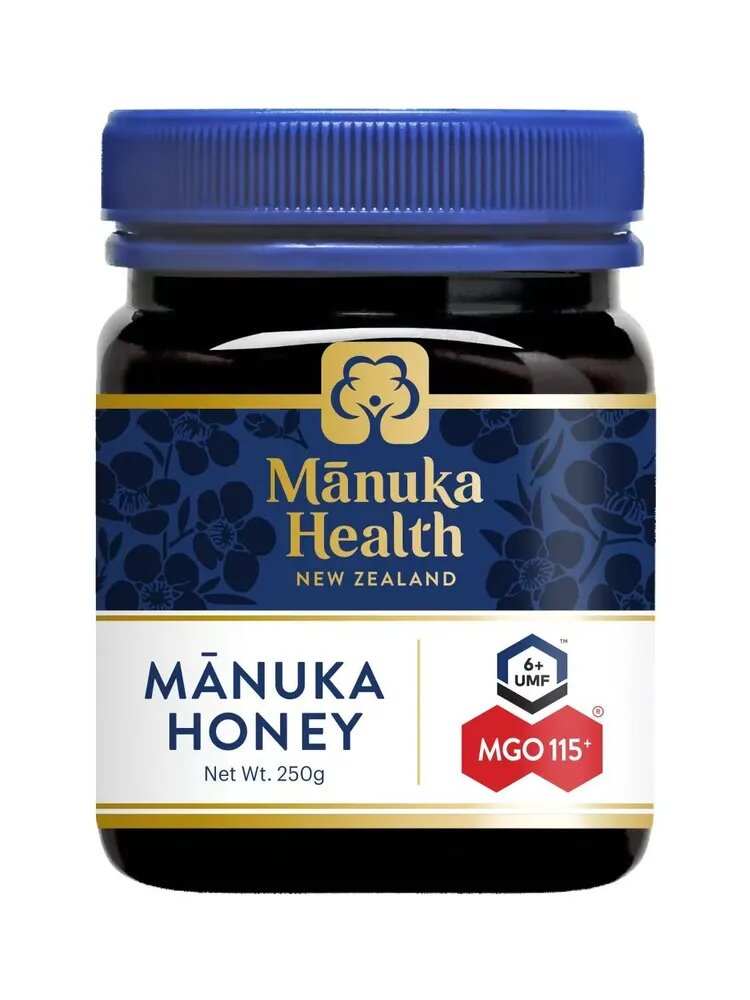 Мед манука UMF 6+ MGO 115 от Manuka Health, необработанный премиум, 250 г
