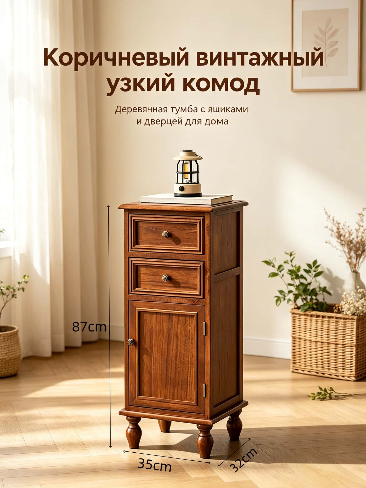 Комод, 34х32x87 см