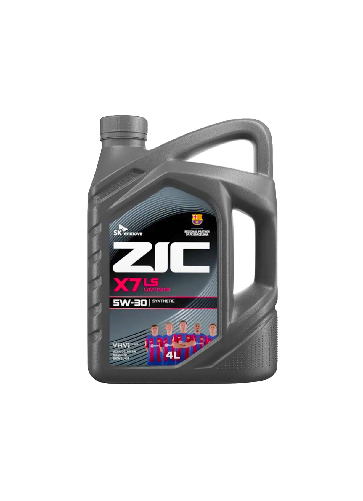 4л Масло ZIC X7 5w-30 162619 LS, синтетическое, для легковых и грузовых авто, 4л