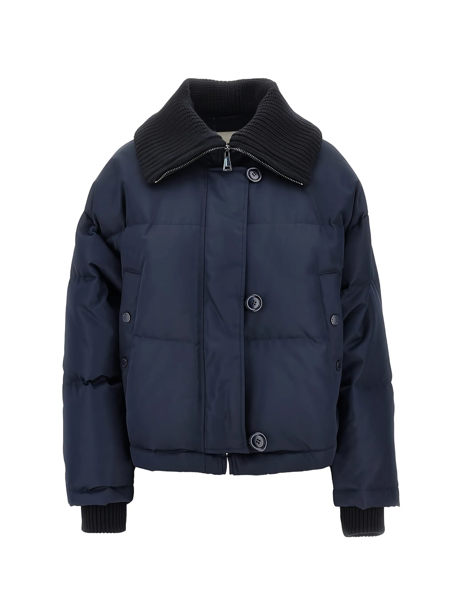 Куртка Water-repellent technical twill down jacket - navy