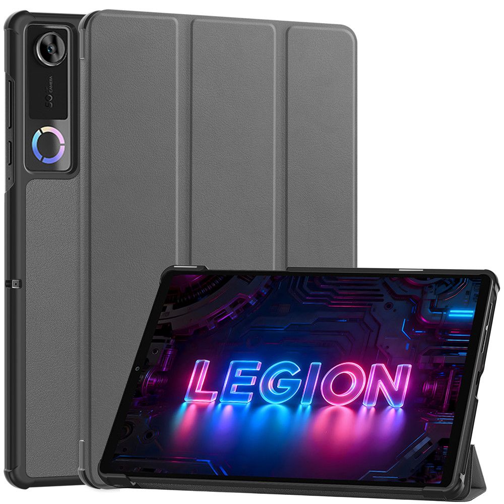 Умный стойка для Lenovo Legion Y700 5-го поколения 8.8 дюйма 2026 с магнитным складыванием , кожаный вариант с автоматическим режимом сна и защитной панелью для планшетов Y700 Gen 5 8.8"TB323FU дюйма