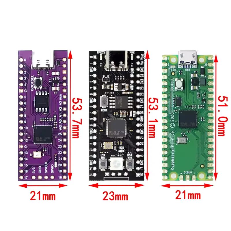 Raspberry Pi Pico RP2040 Lite Black 16M — фото 1