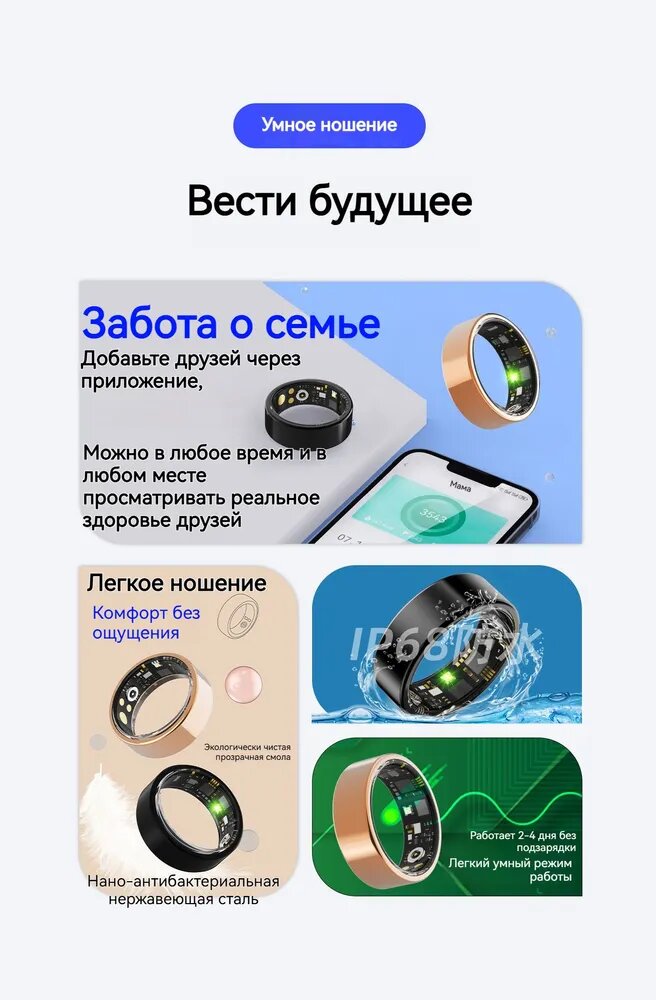 Умное кольцо zynloop, Высокие технологии, Серебристый, Android, iOS, Bluetooth, Нержавеющая сталь — фото 1