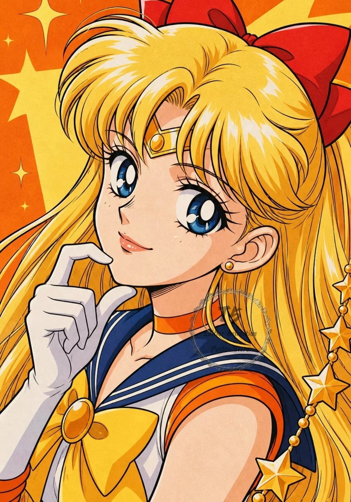 Bandai Sailor Moon Anime Canvas Poster T5-355-2, A3 30X42cm No Frame