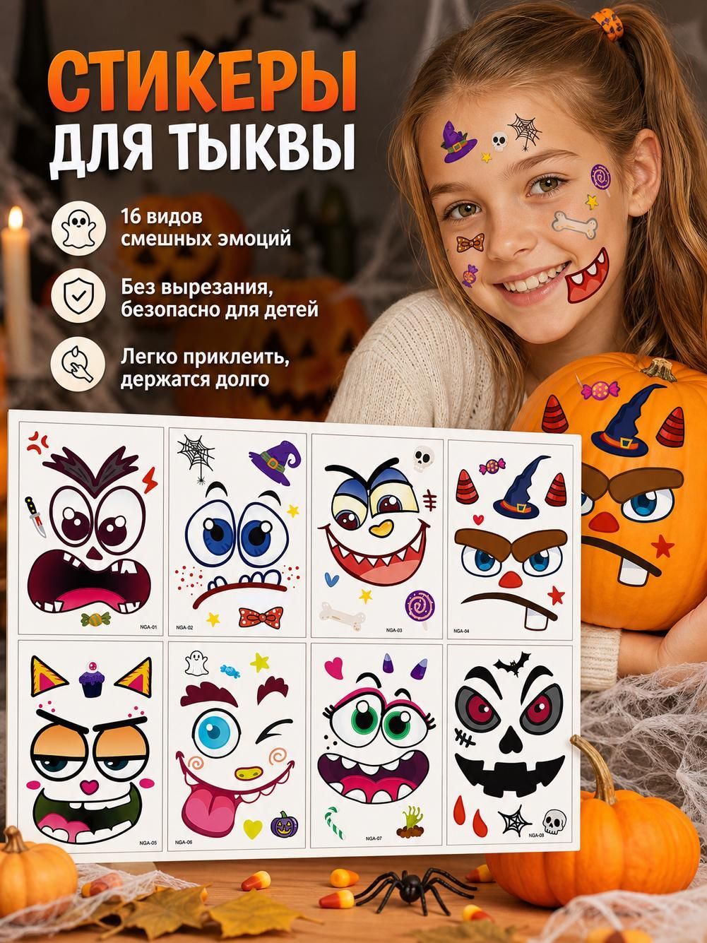 Наклейки с татуировками для украшения вечеринок