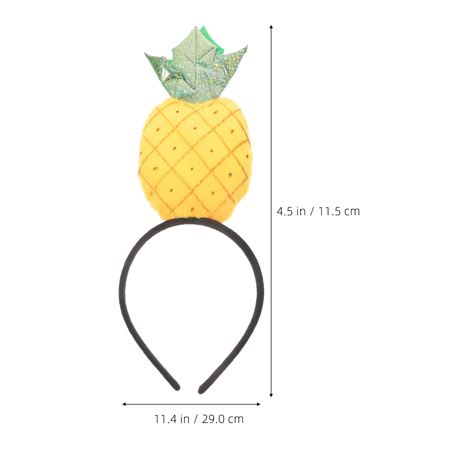 Пинияapple Headband Для Гавайской Вечеринки Фото Аксессуар Размер 29.00X11.50X3.00Cm